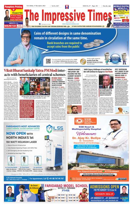 Epaper | The Impressive Times - English Weekly and Daily, Published ...