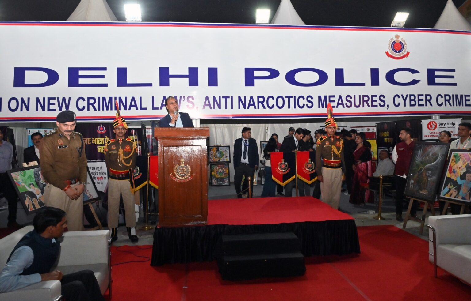 Delhi Police Pavilion Concludes on a High Note at IITF-2025, Showcasing ...