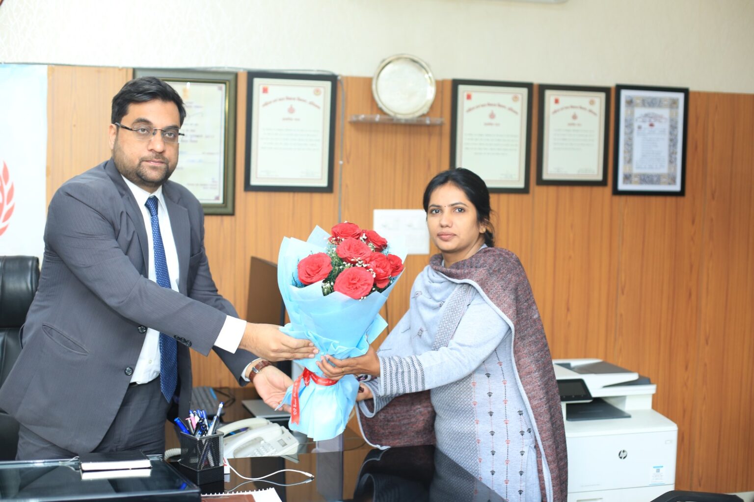 IAS Ayush Sinha Takes Charge as Deputy Commissioner of Faridabad