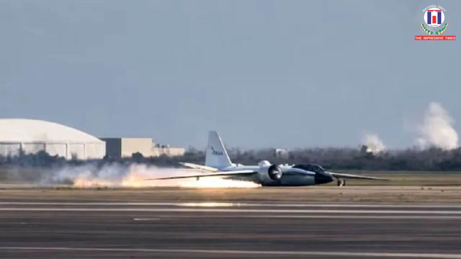 NASA Research Aircraft Makes Emergency Belly Landing in Texas, Crew ...